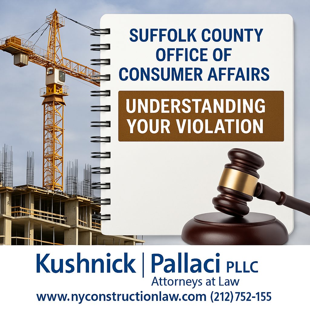 Suffolk County Office of Consumer Affairs: Understanding Your Violation | NY Construction Law
